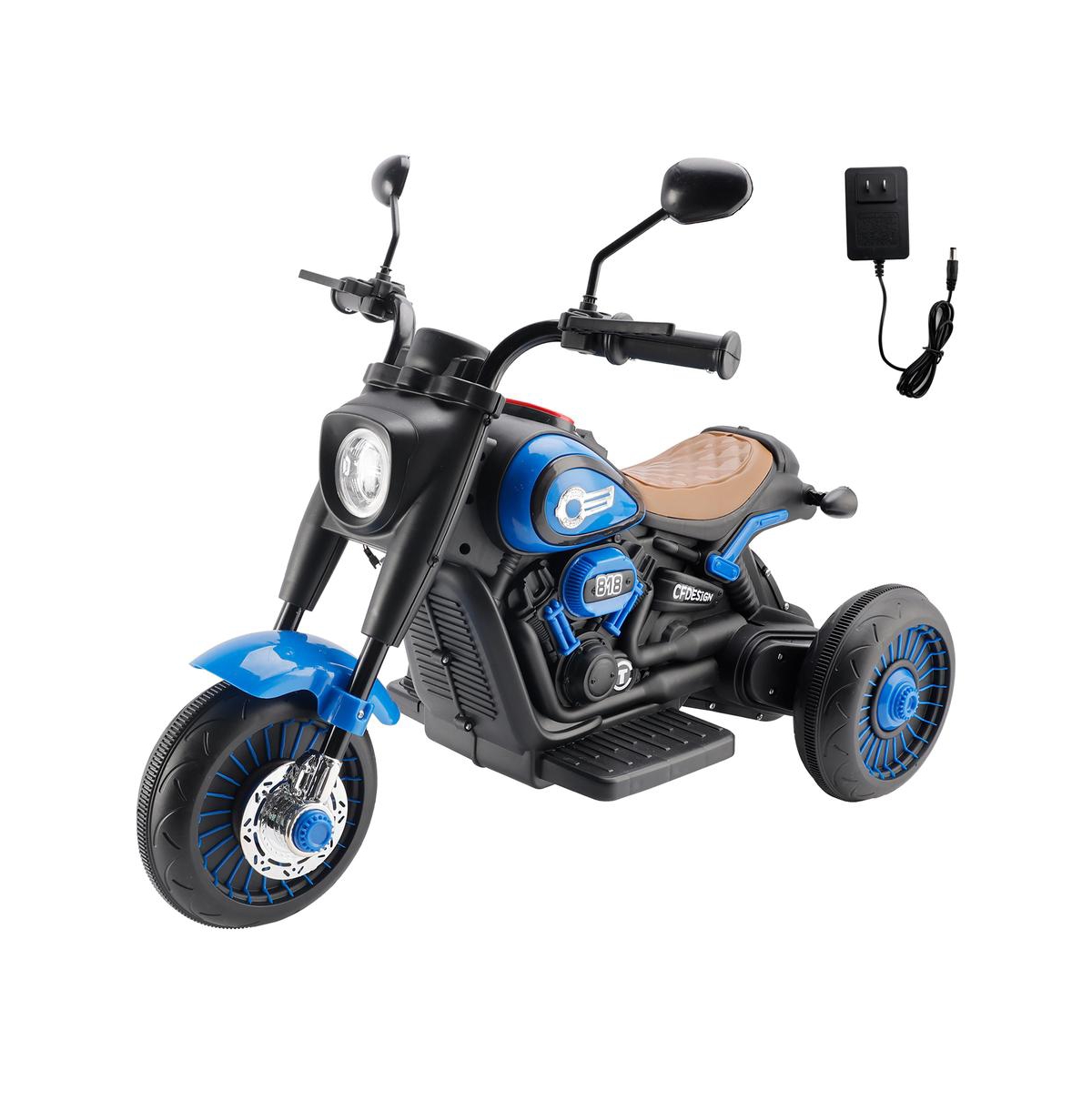 Click here for Bruce & Shark 6V 3-Wheel Kids Motorcycle for Ages... prices