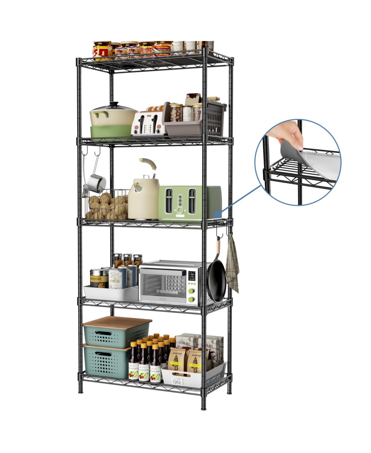 Click here for Lovmor 5-Tier Height Adjustable Garage Wire Shelvi... prices