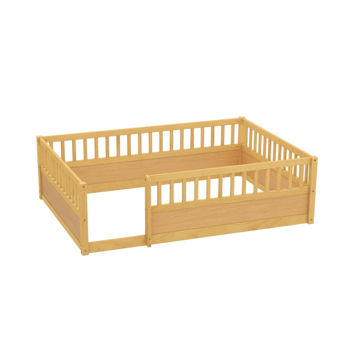Click here for Cesicia Montessori Wooden Floor Bed with Safety Fe... prices