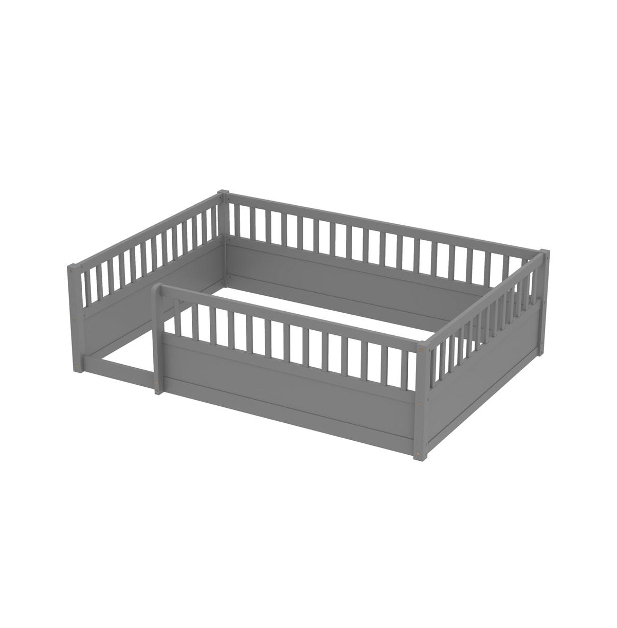 Click here for Cesicia Montessori Wooden Floor Bed with Safety Fe... prices