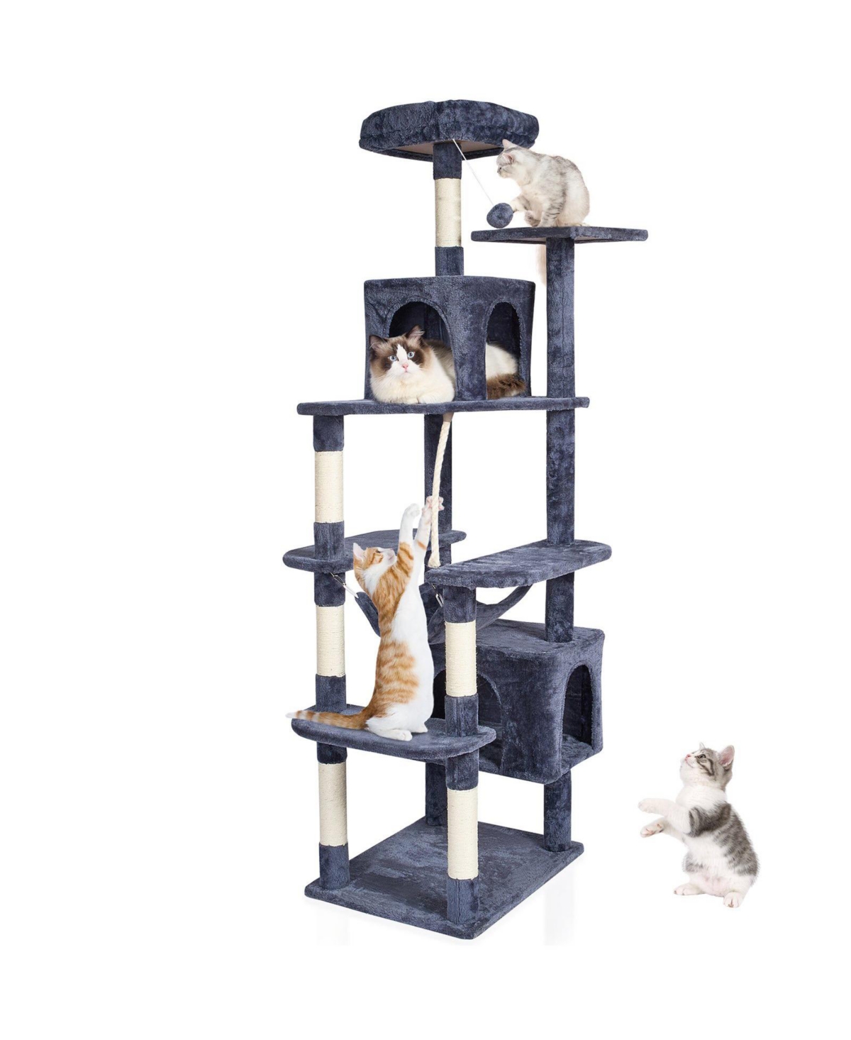 Click here for Cozito 72" Multi-Level Cat Tree with 2 Condos... prices