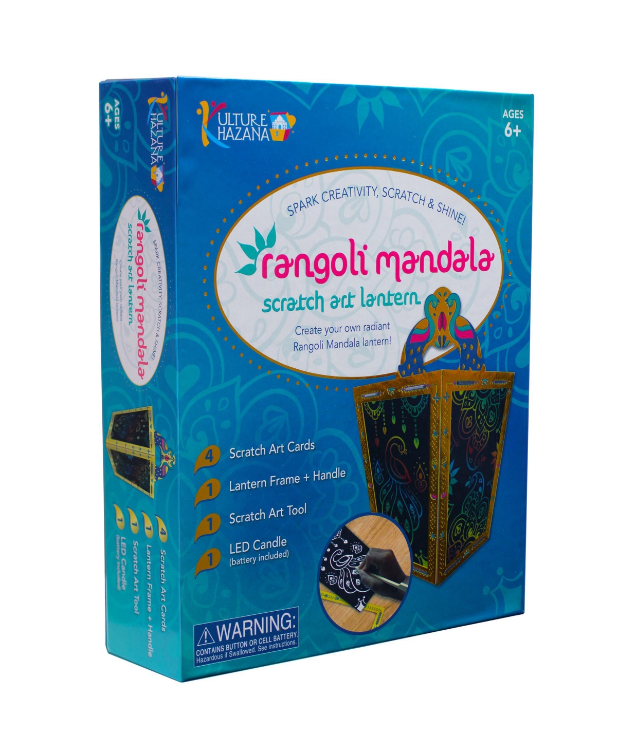 Click here for Kulture Khazana Rangoli Mandala Scratch Art Lanter... prices