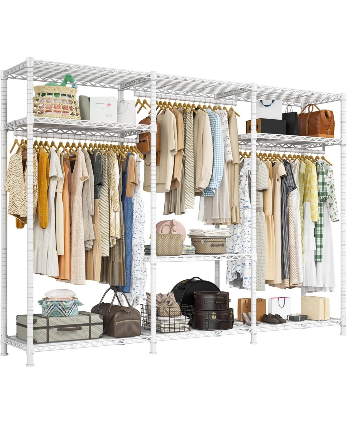 Click here for Raybee Heavy Duty Adjustable Clothes Rack 795 lbs... prices