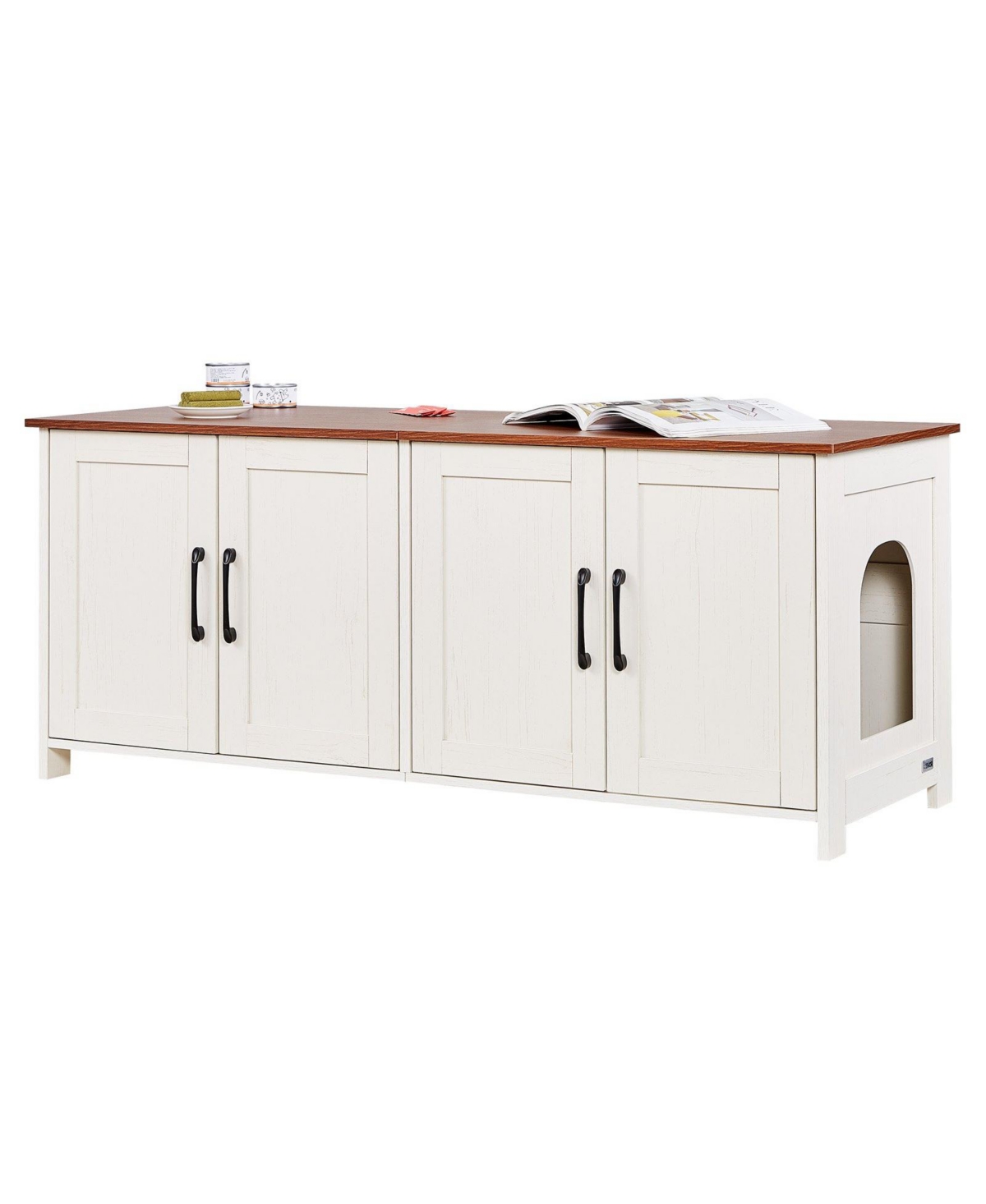 Click here for Cozito 4-Door Wooden Litter Box Enclosure for Mult... prices