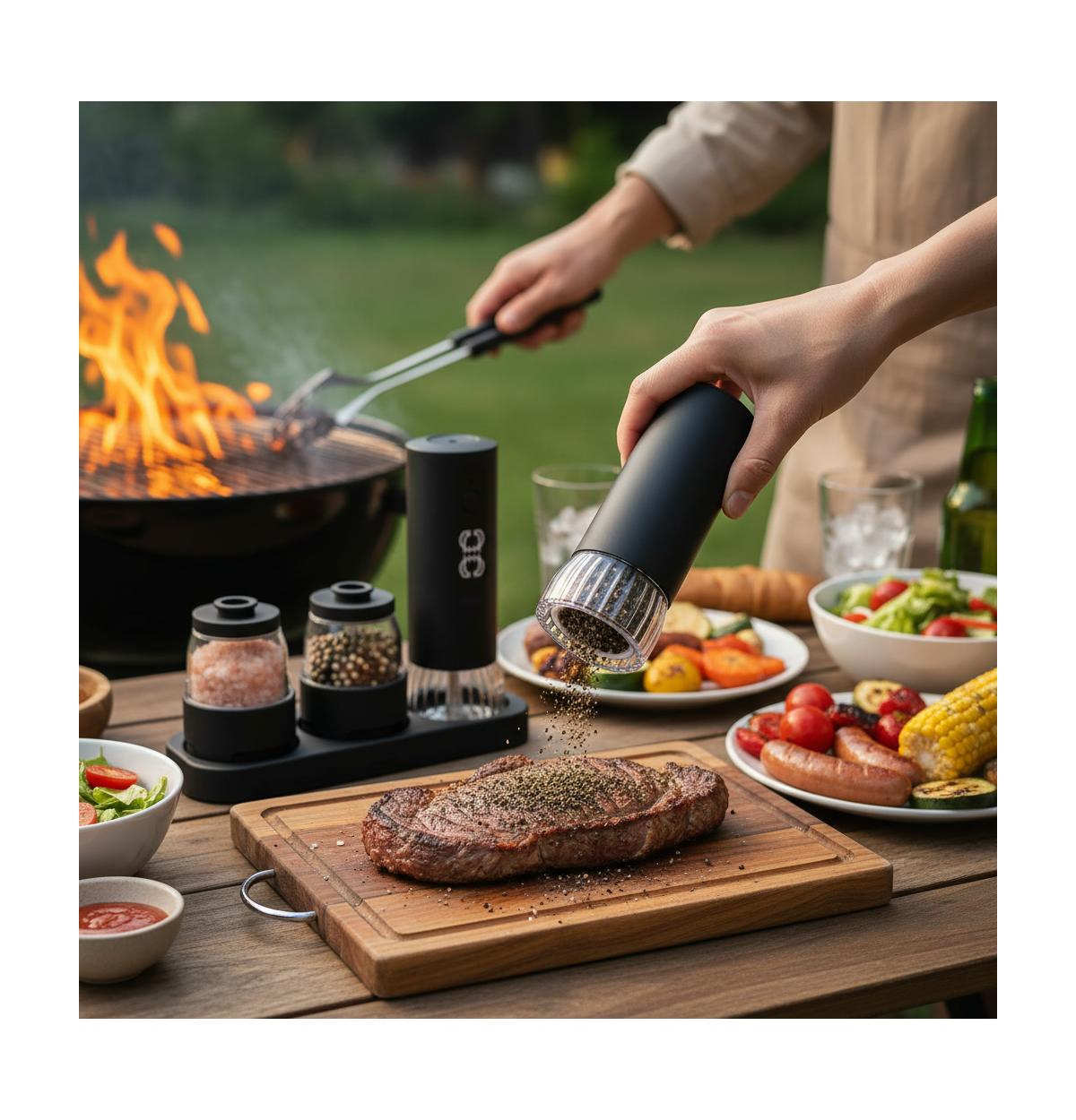 Click here for 3 Piece Grillng Herb Mill Grinder - Black prices