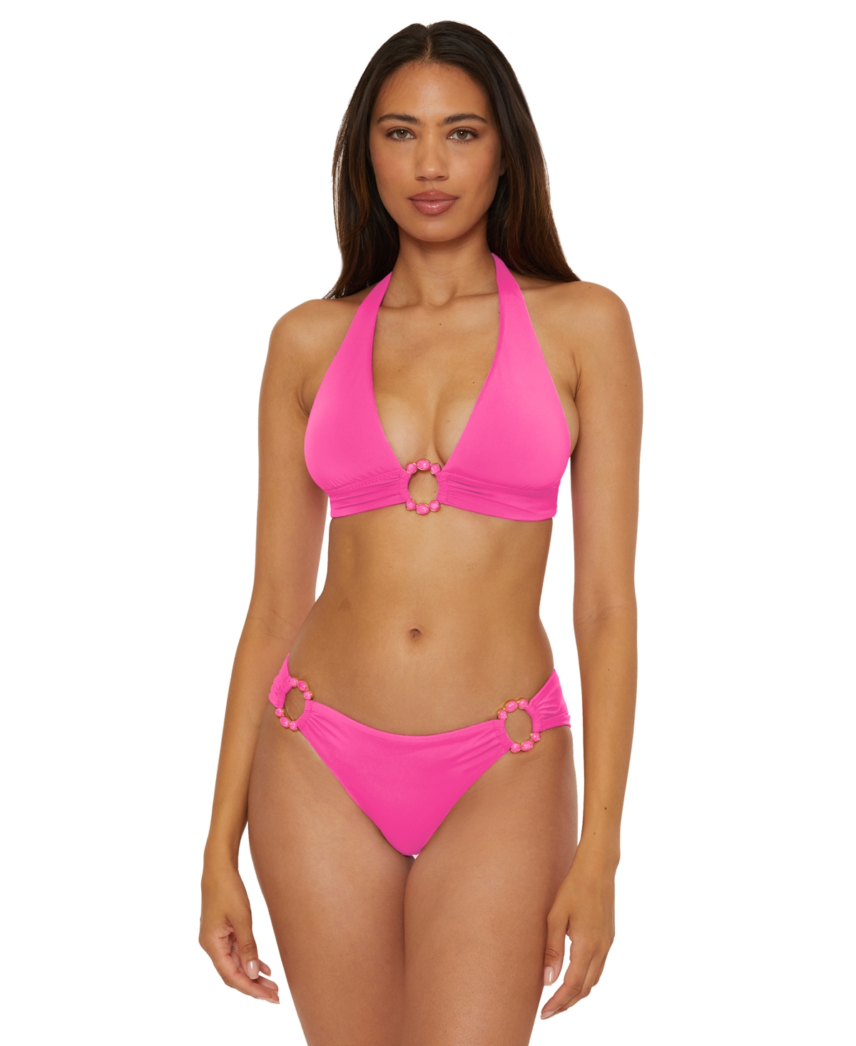 Click here for Becca Womens Marble Canyon Ring Halter Top - Roseb... prices