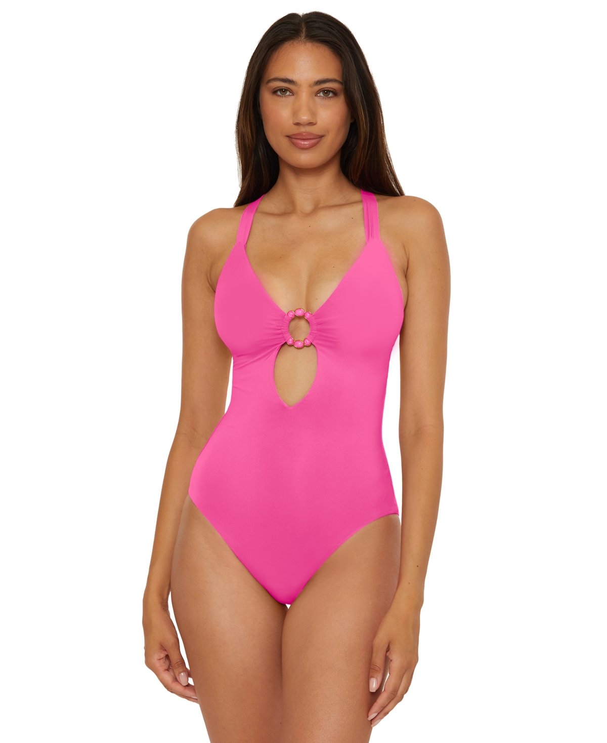 Click here for Becca Womens Marble Canyon Ring One-Piece Swimsuit... prices