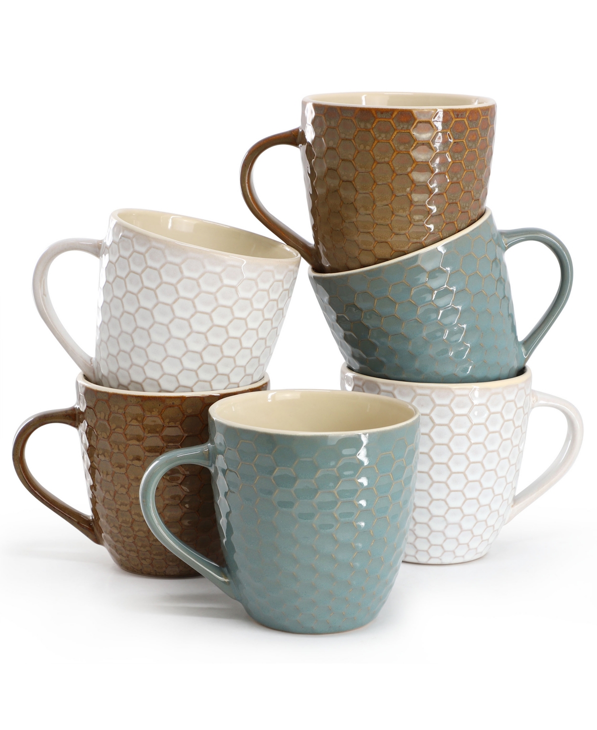 Click here for Elama Honeycomb Mugs  Set of 6  Service For 6 - Mu... prices