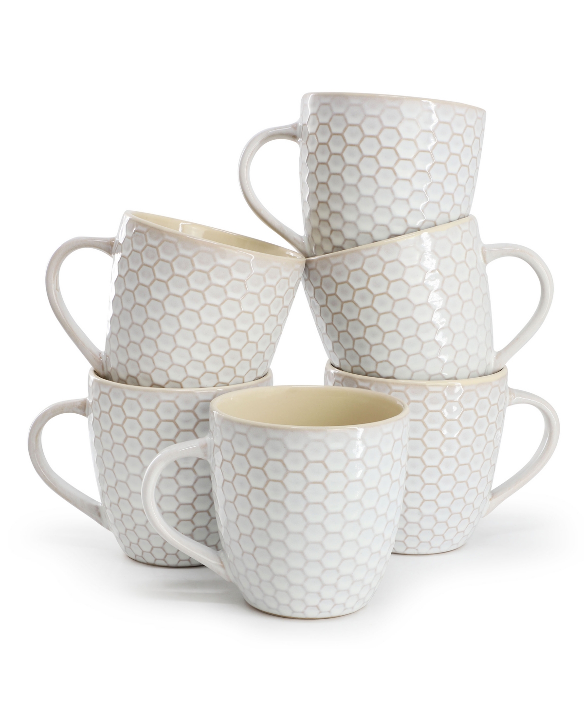 Click here for Elama Honeycomb Mugs  Set of 6  Service For 6 - Wh... prices