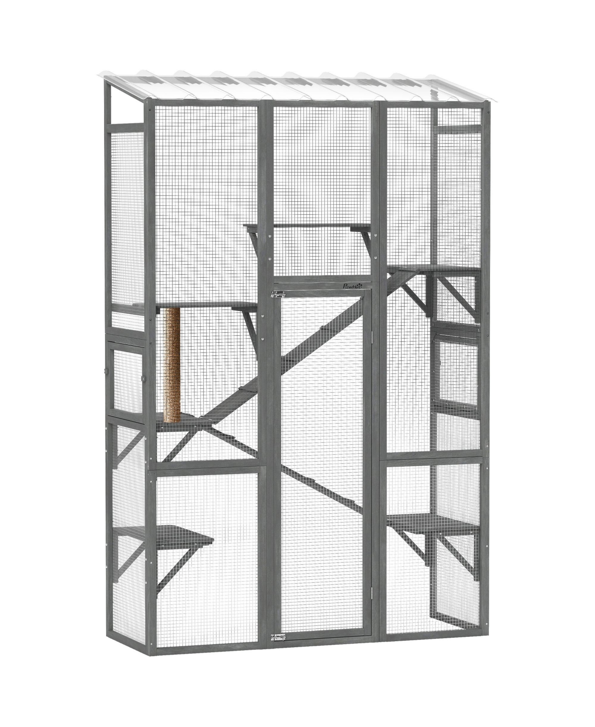 Click here for PawHut Outdoor Catio Cat Enclosure w/ 6 Jumping Pl... prices