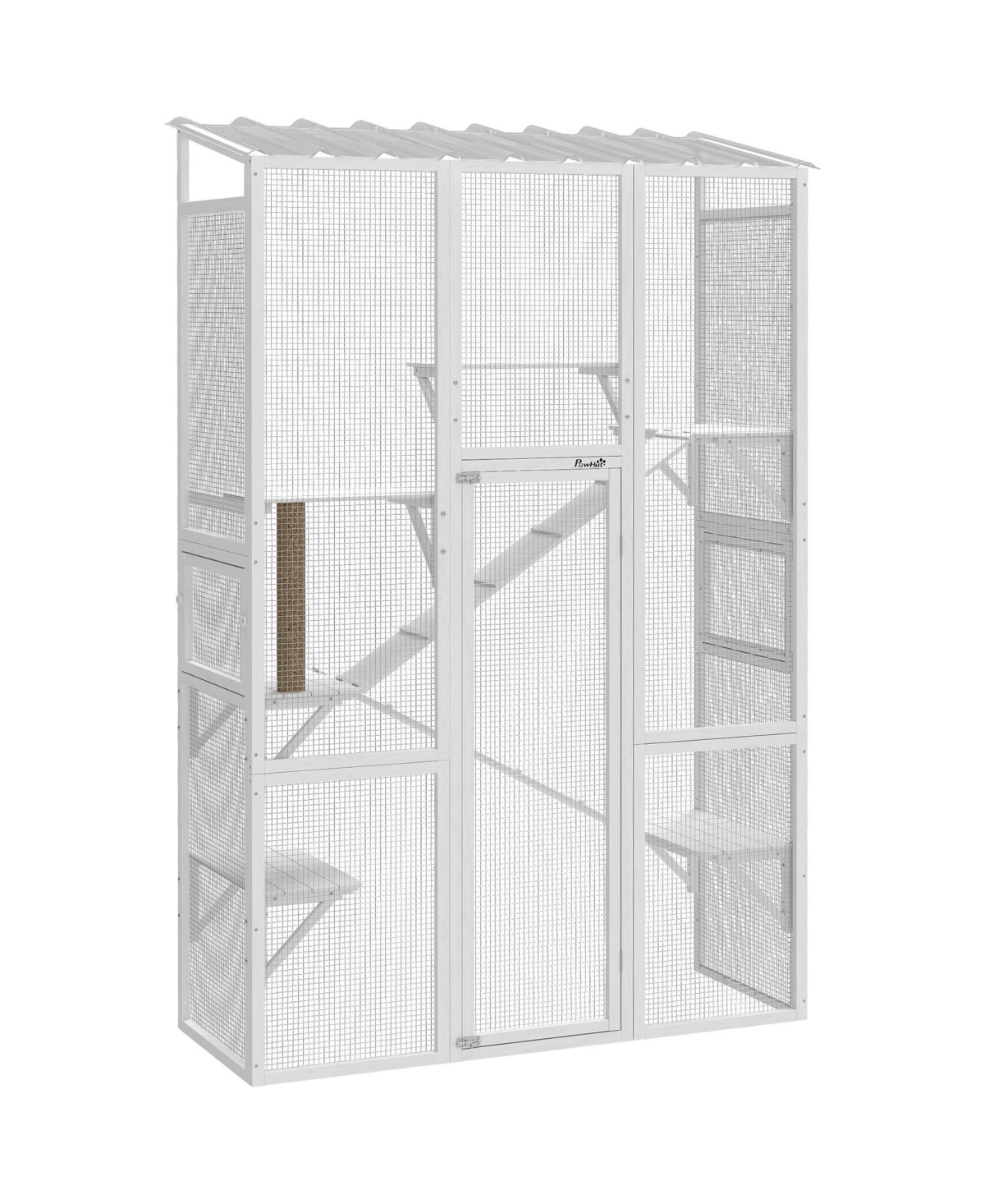 Click here for PawHut Outdoor Catio Cat Enclosure w/ 6 Jumping Pl... prices