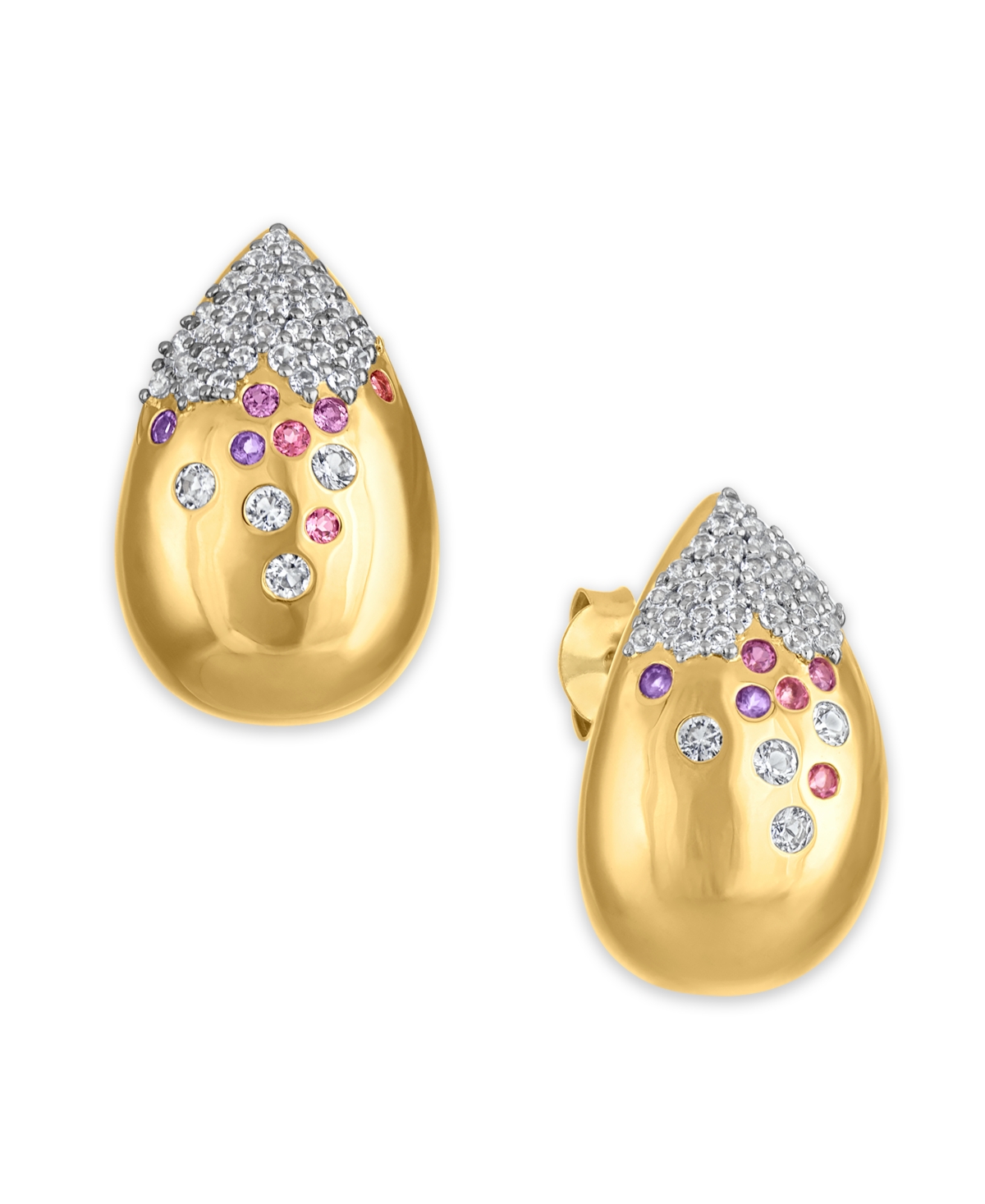Click here for Macys Multi-Gemstone Confetti Teardrop Earrings in... prices