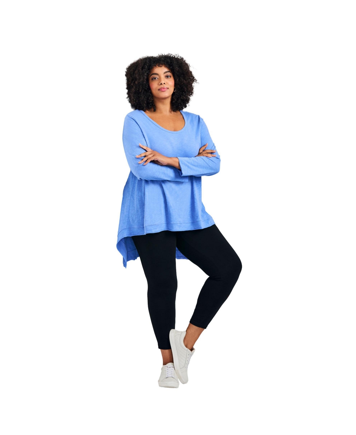 Click here for Avenue Womens Urban Slub Jersey Tee - Wedgewood prices