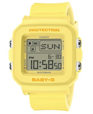 G-Shock Women's Japanese Quartz Baby G Yellow Resin Watch 39mm - Macy's