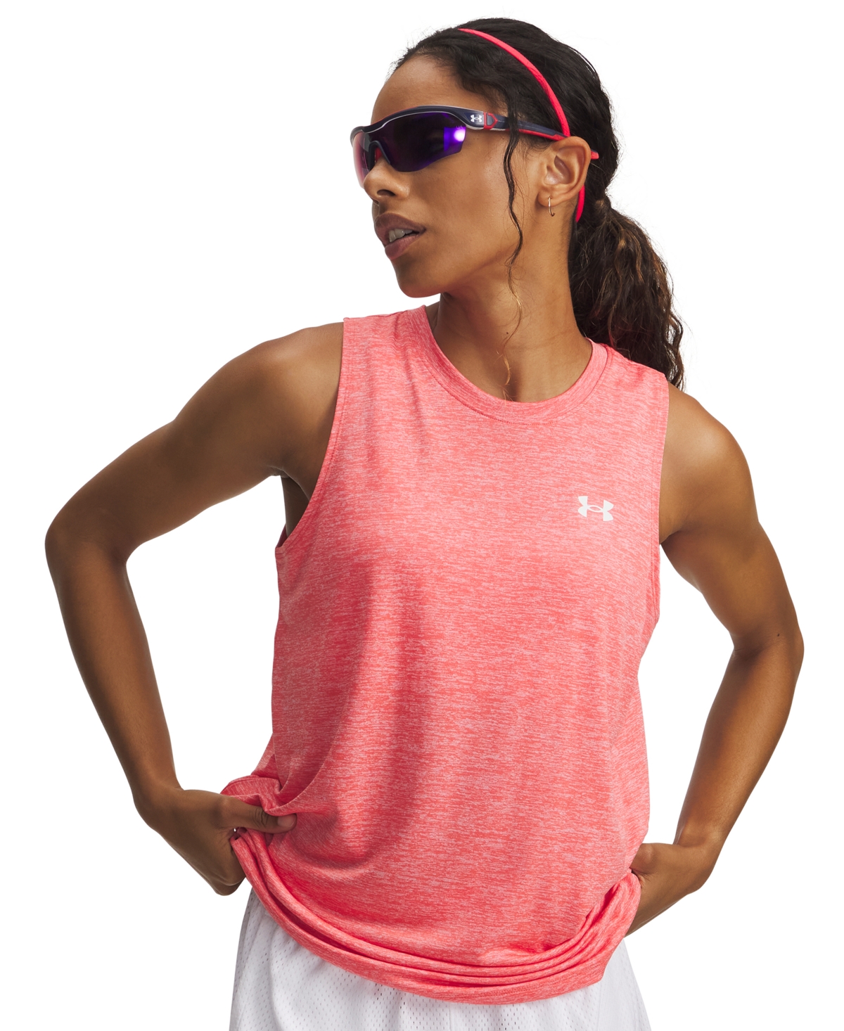 Click here for Under Armour Womens Tech Twist Tank - Venom Red /... prices