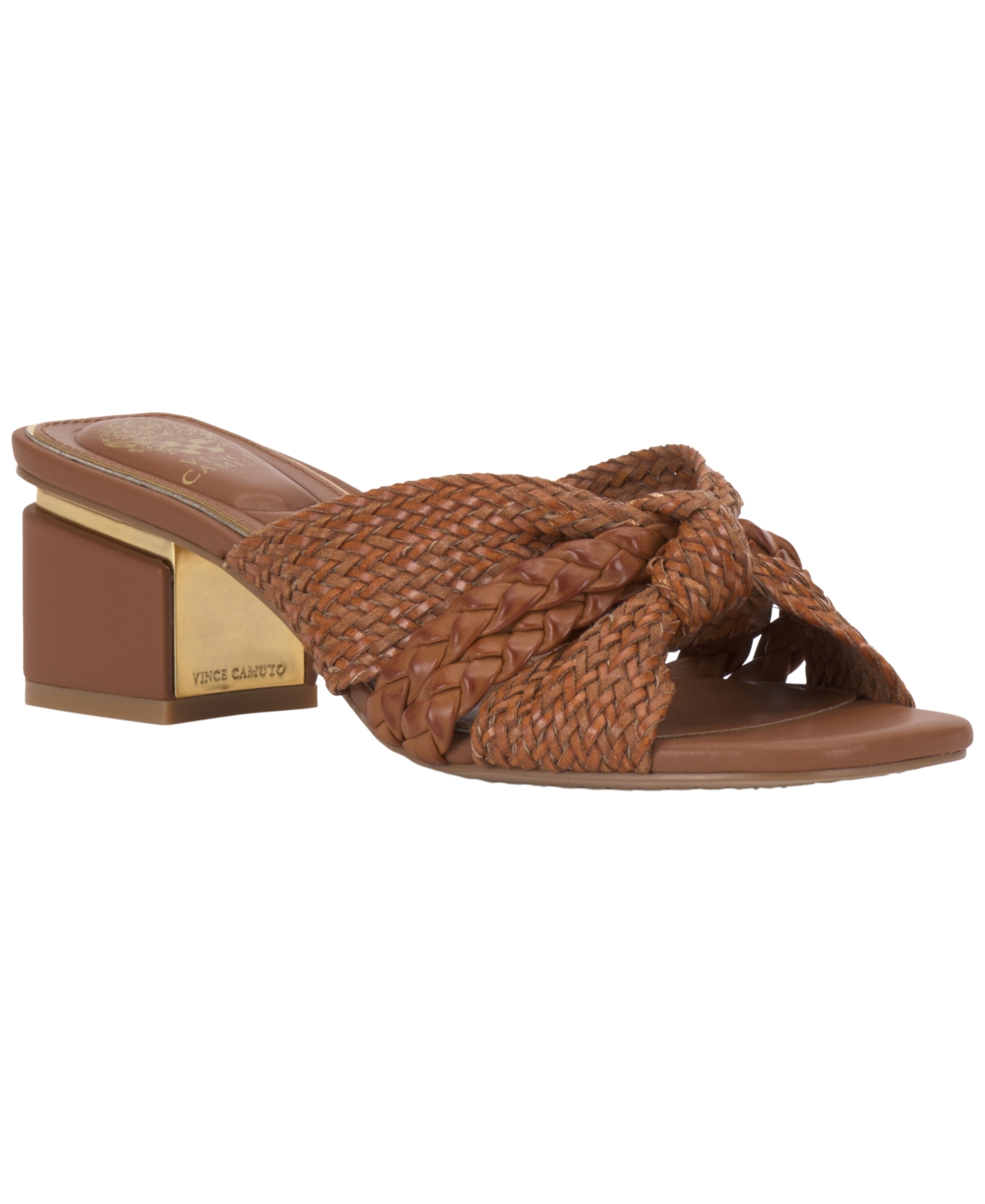 Click here for Vince Camuto Womens Atemly Block Heel Slip-On Sand... prices