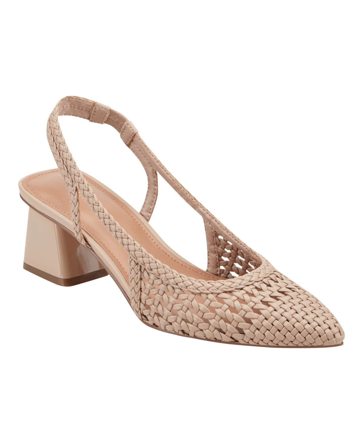 Click here for Marc Fisher Womens Latiya Woven Slingback Dress Pu... prices