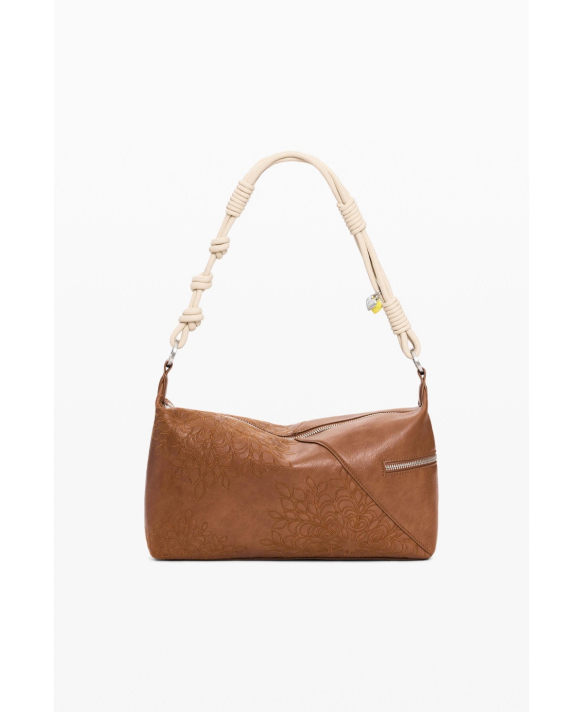 Click here for Desigual Womens Medium embroidered bag - Camel prices