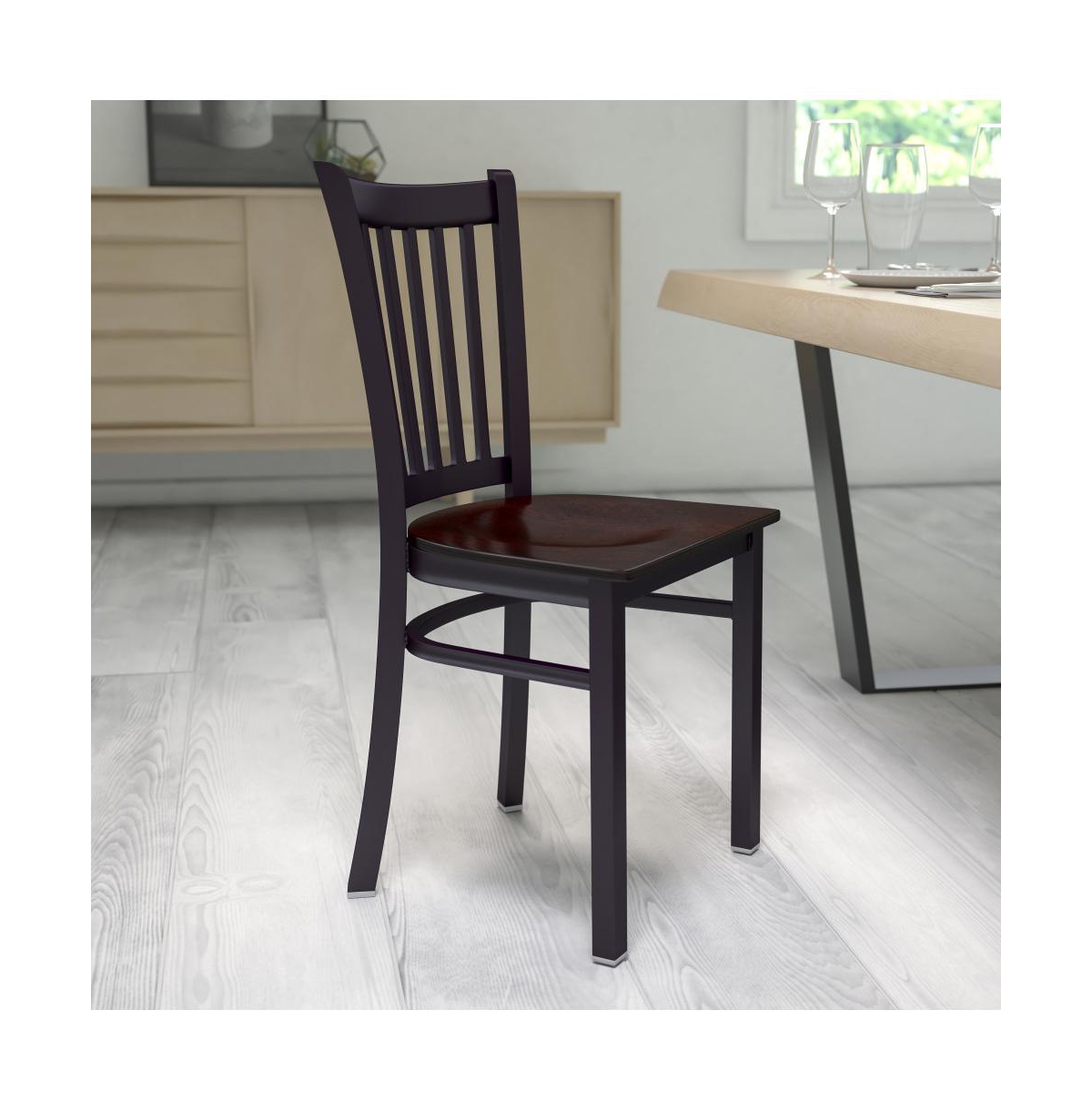 Click here for Emma+Oliver Vertical Back Metal Restaurant Dining... prices