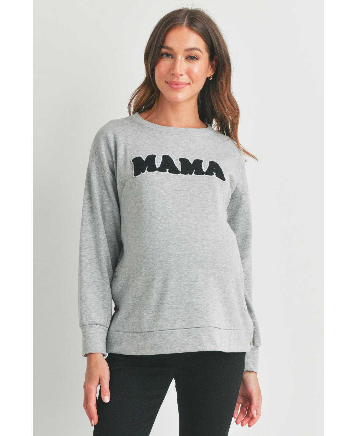 Click here for Hello Miz Maternity Graphic Mama Crew Neck Nursing... prices