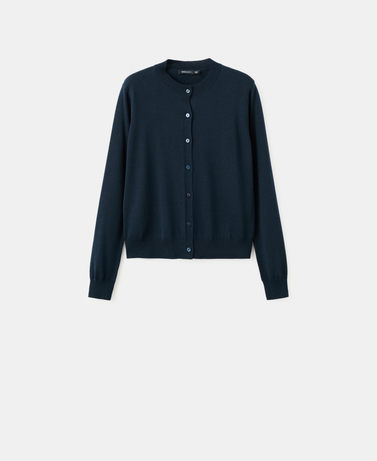 Click here for Mango Womens Chunky-Knit Wool-Blend Cardigan - Dar... prices