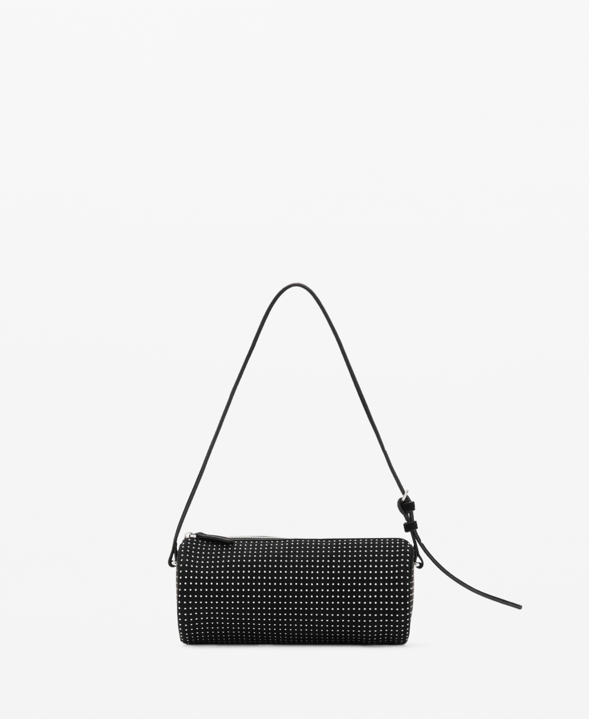 Click here for Mango Womens Oval Studded Shoulder Bag - Black prices