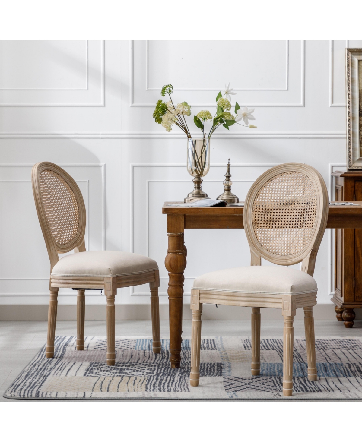 Click here for Boyel Living French Style Solid Wood Frame Linen F... prices