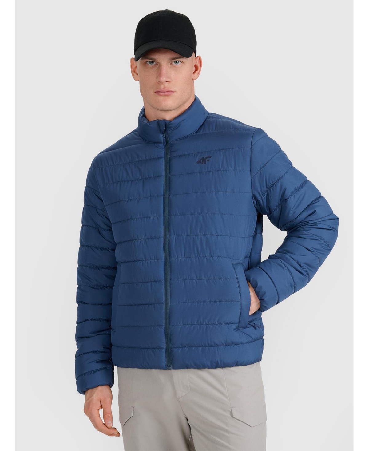 Click here for 4F Mens down jacket with synthetic filling - navy prices