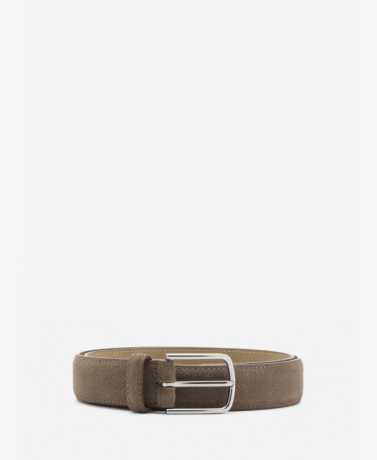 Click here for Mango Mens Thin Suede Leather Belt - Chocolate prices