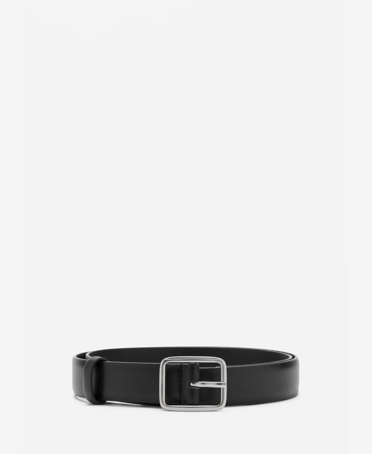 Click here for Mango Mens Leather Belt - Black prices