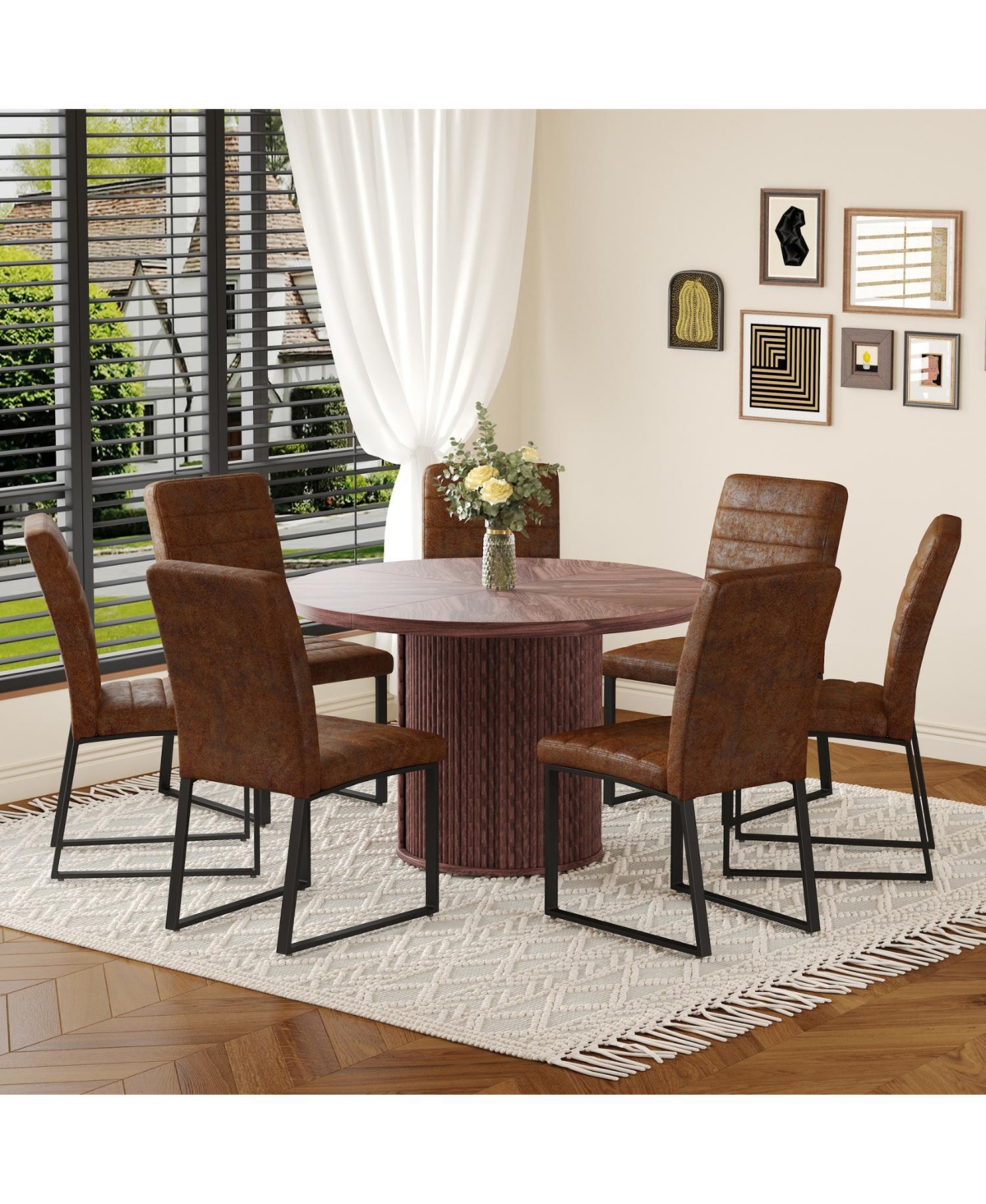 Click here for Streamdale Furniture Streamdale Pu Padded Dining S... prices