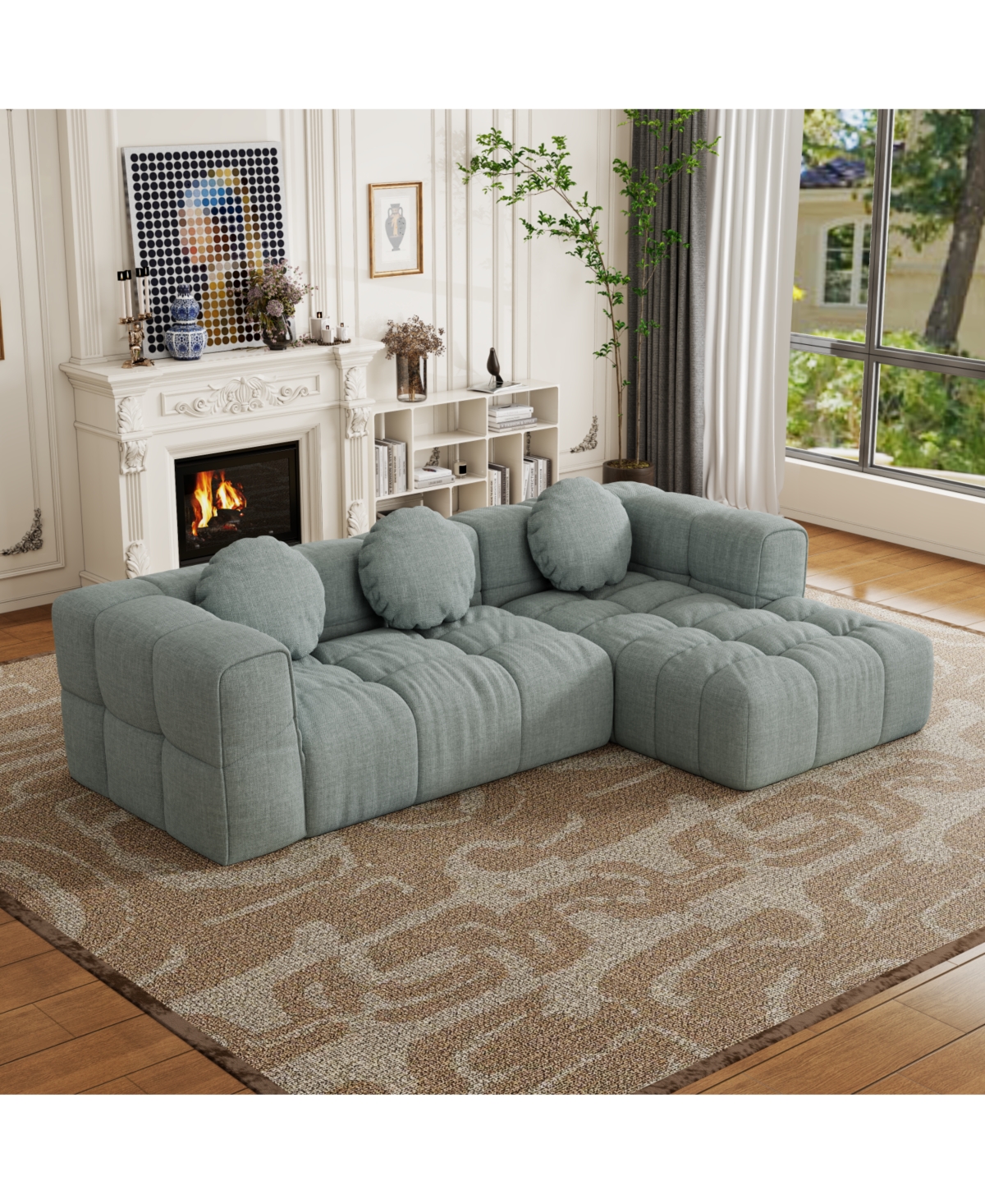 Click here for Streamdale Furniture Modern Modular Sofa Set w/ Pi... prices