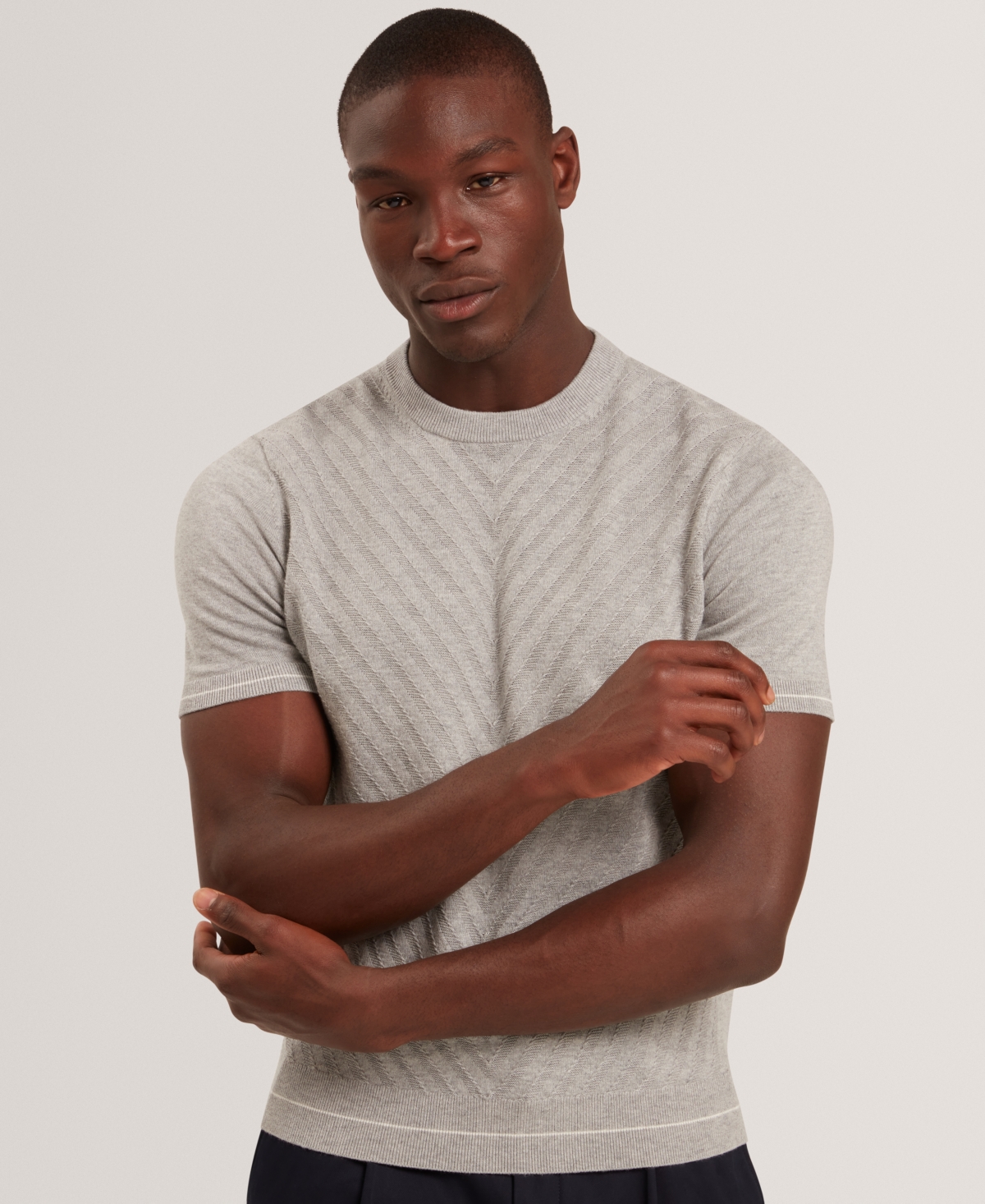 Click here for Ted Baker Mens Canon Crewneck Sweater - Gray prices