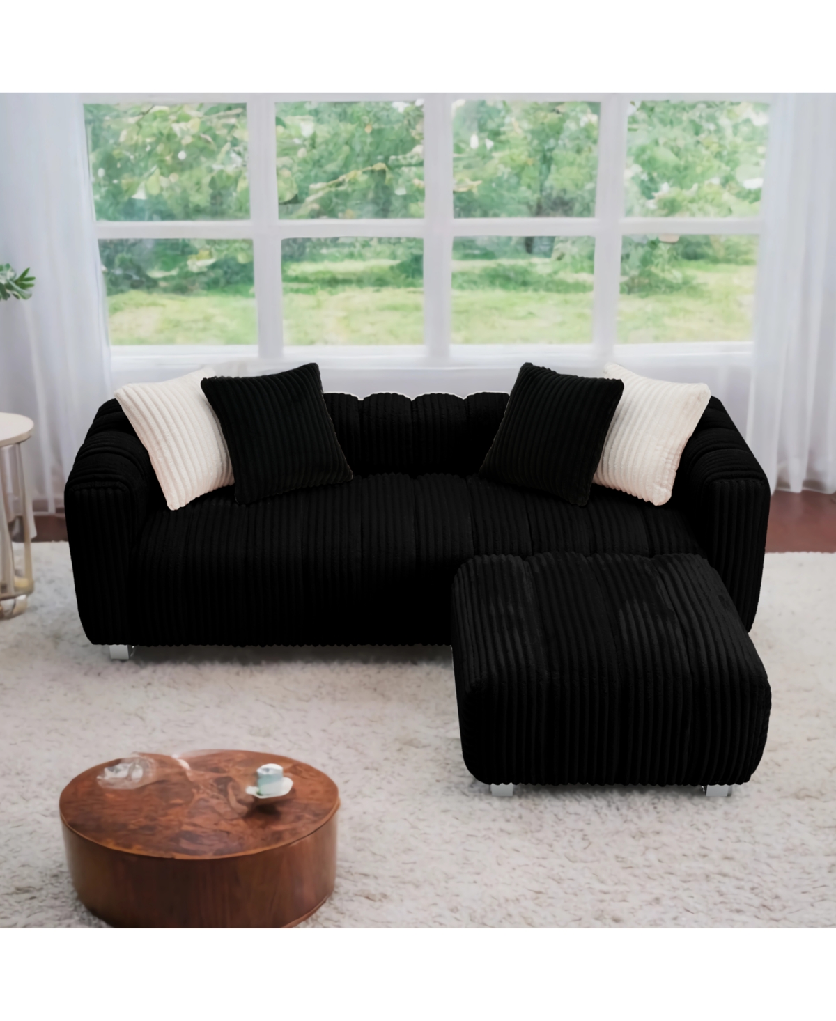 Click here for Streamdale Furniture 80" Corduroy Sofa with O... prices