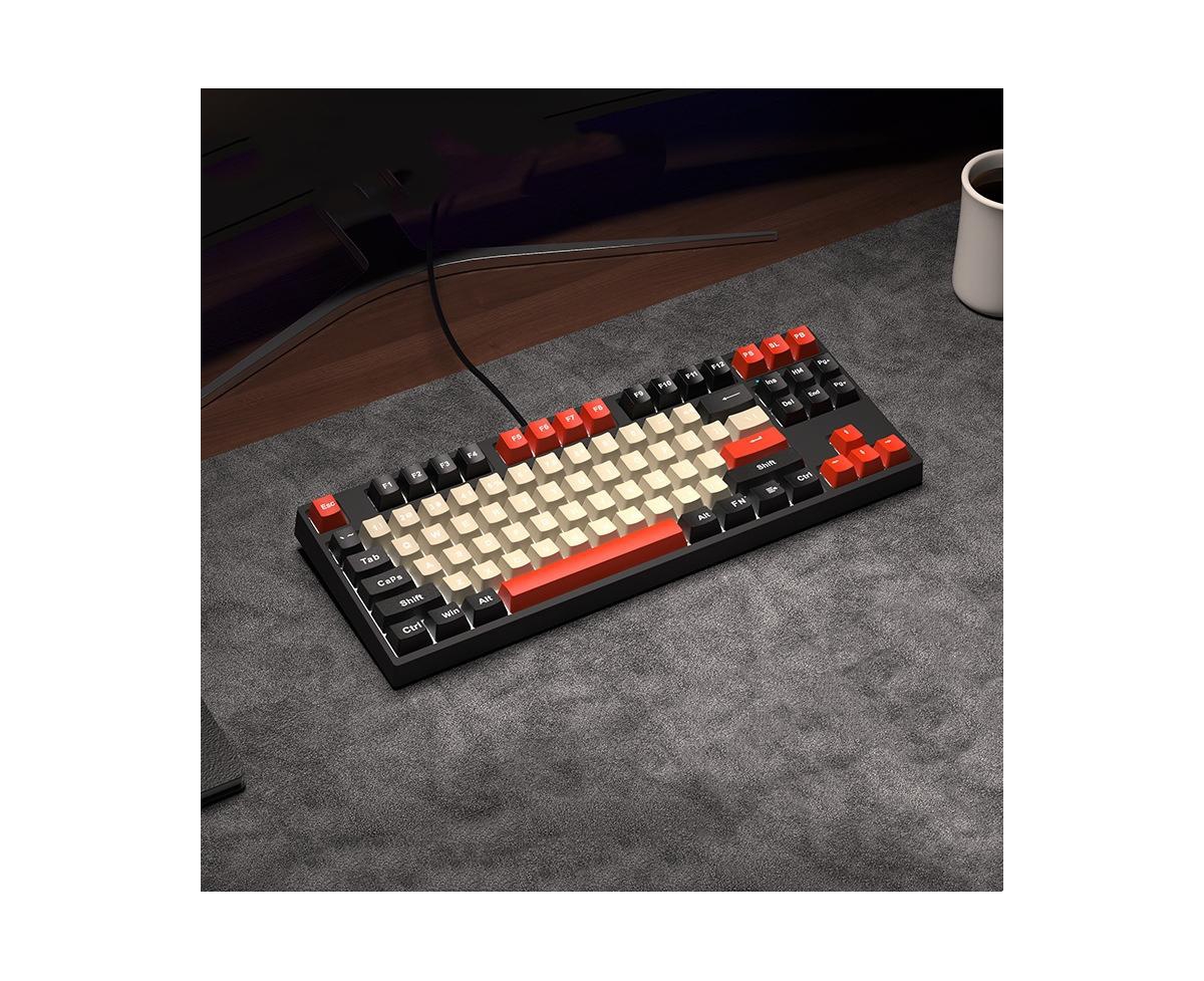 Click here for Risokeys 87-key wired mechanical keyboard: hot-swa... prices