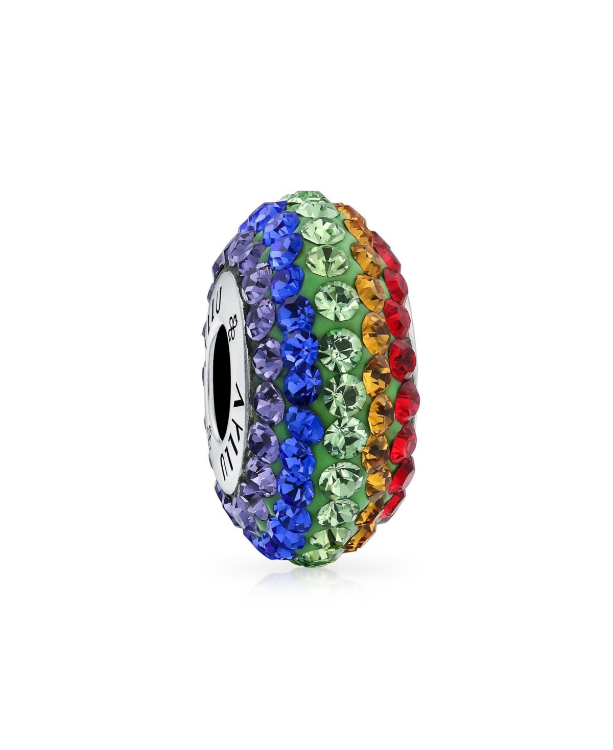 Click here for Bling Jewelry Colorful Crystal Bead Charm Lgbtq Ra... prices
