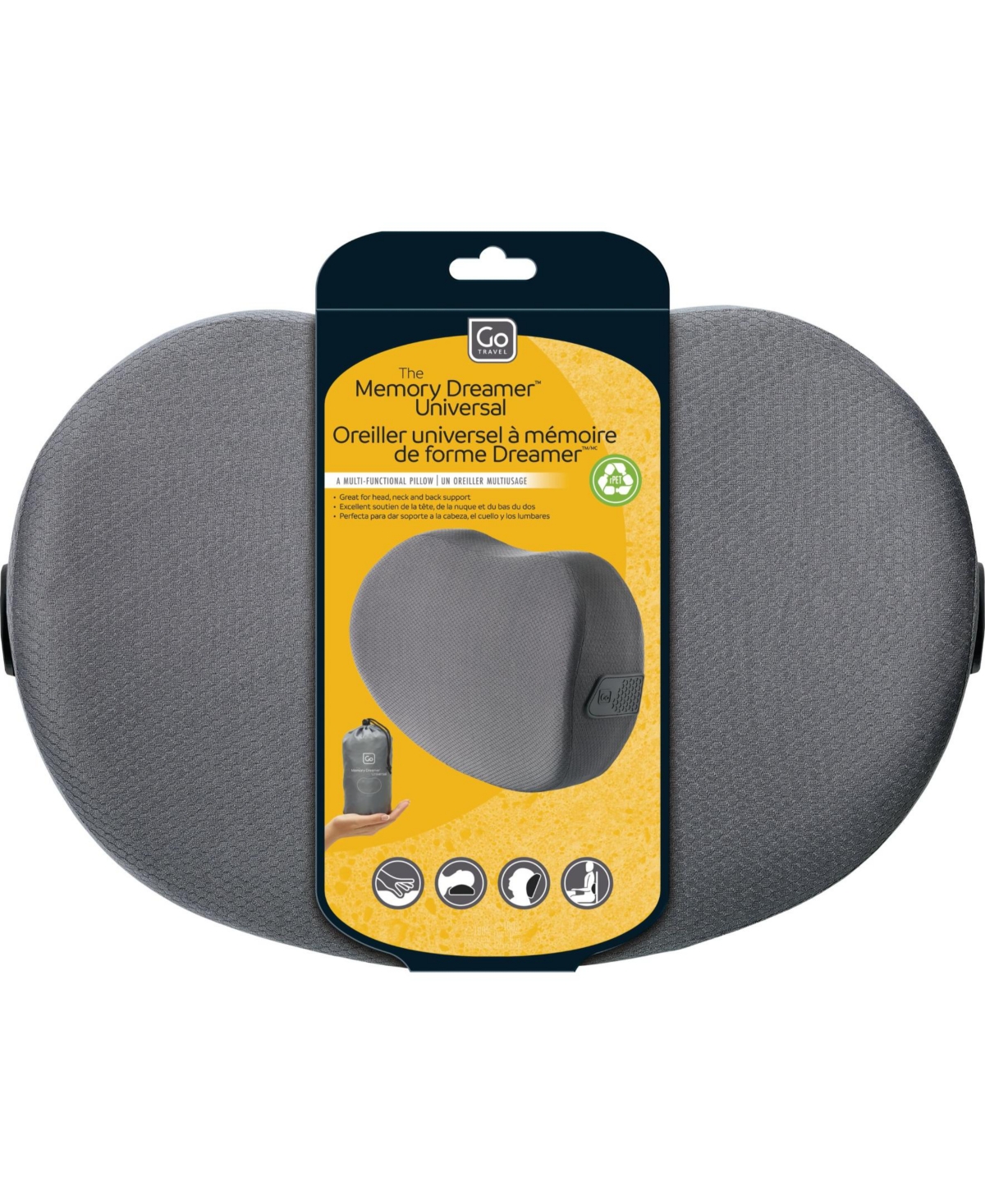 Click here for Go Travel Memory Foam Universal Travel Pillow - Gr... prices