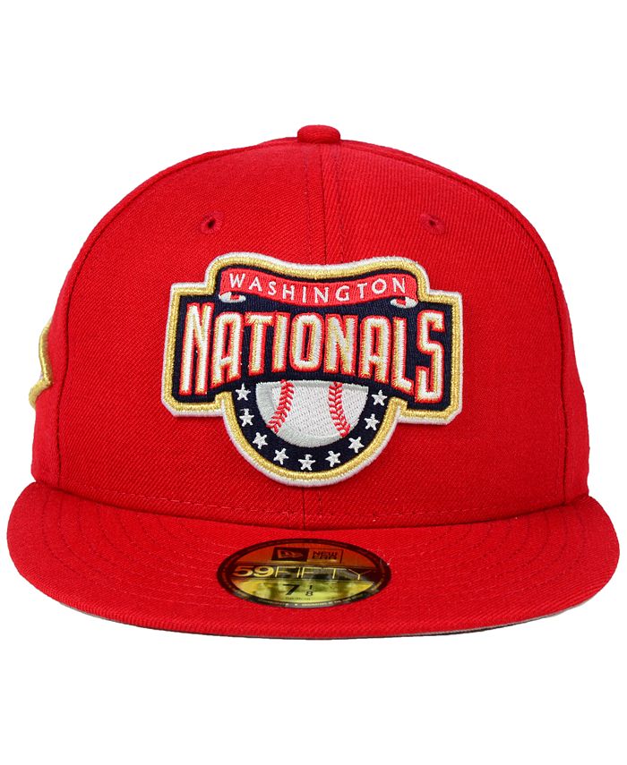 New Era Washington Nationals Banner Patch 59FIFTY Fitted Cap - Macy's