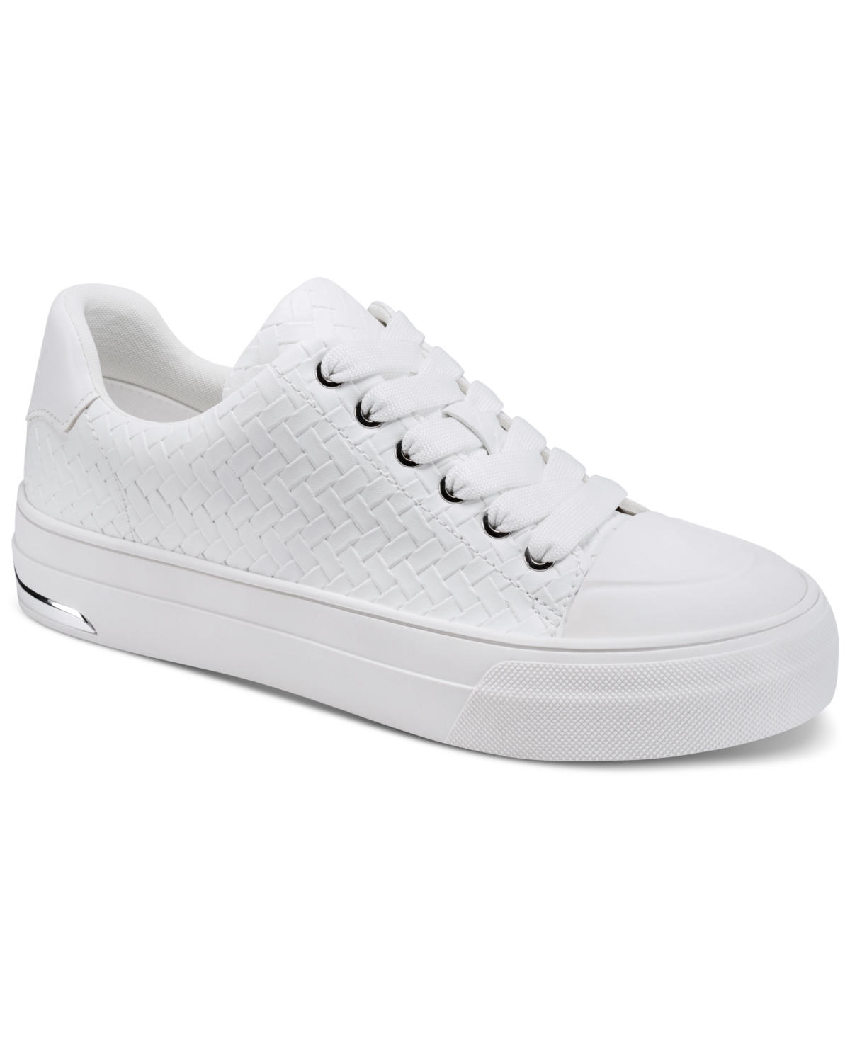 Click here for Dkny Womens York Lace-Up Sneakers - White prices