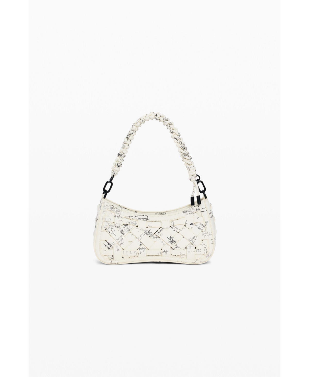 Click here for Desigual Womens Small braided bag with lettering -... prices