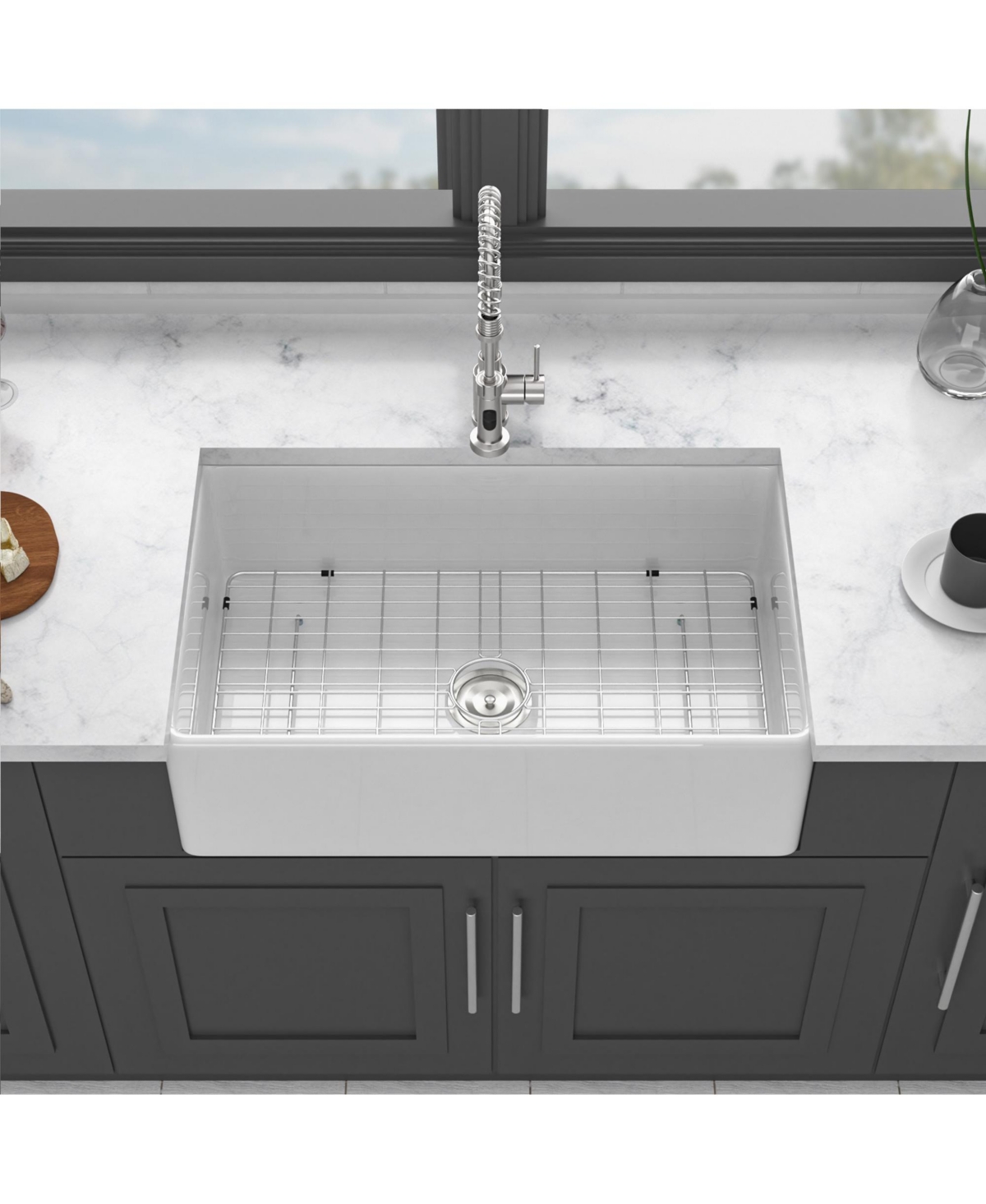 Click here for flynama 33x18x10inch White Porcelain Ceramic Singl... prices