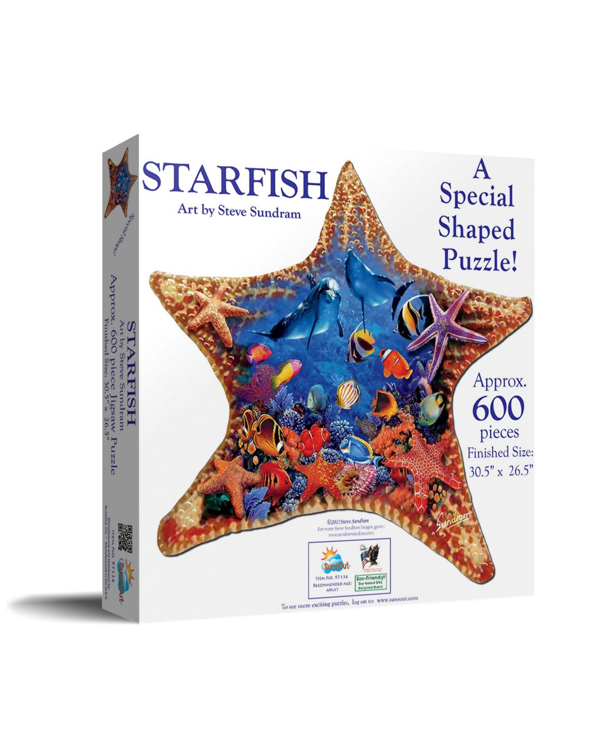Click here for SunsOut Starfish 600 piece Jigsaw Puzzle for Adult... prices