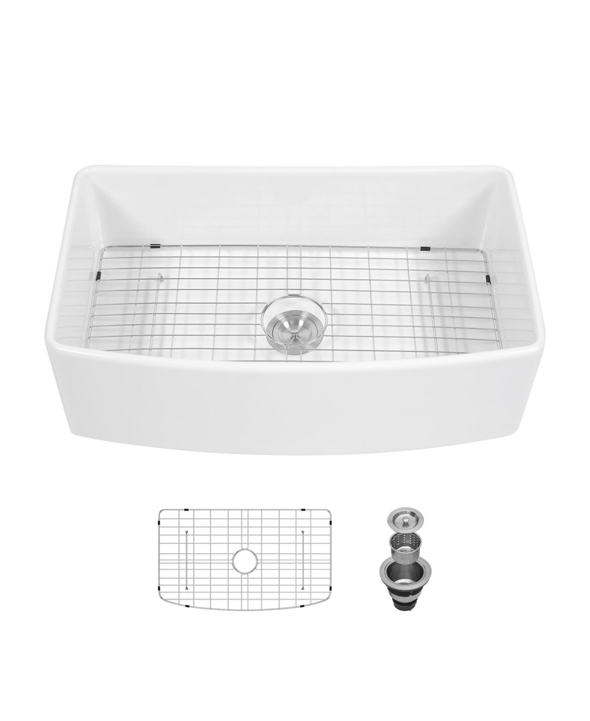 Click here for flynama 33x20x10inch White Farmhouse Kitchen Sink... prices