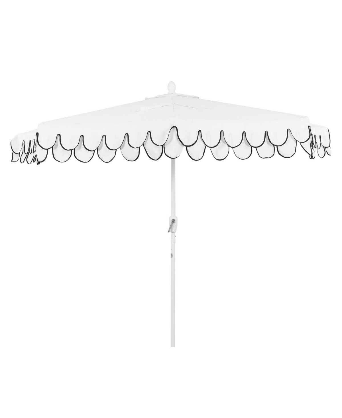 Click here for Jonathan Y 9 ft Scalloped Fringe Market Patio Half... prices