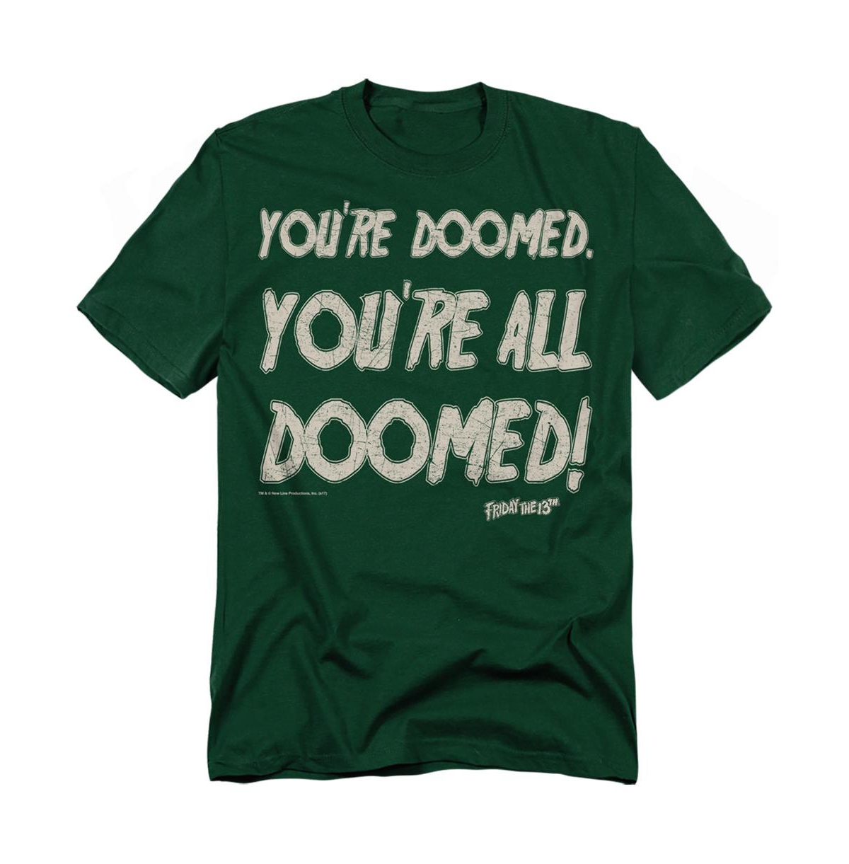 Click here for Friday the 13th Mens Doomed T Shirt - Hunter green prices