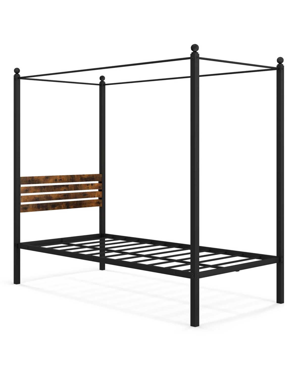 Click here for Gymax 4-Post Canopy Bed Frame Rustproof Metal Nois... prices