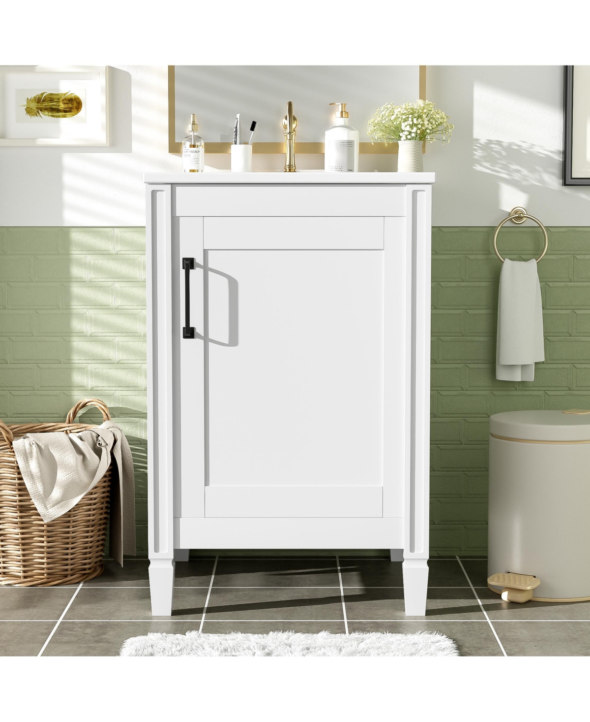 Click here for Cesicia 20 in. Modern Freestanding Bathroom Vanity... prices