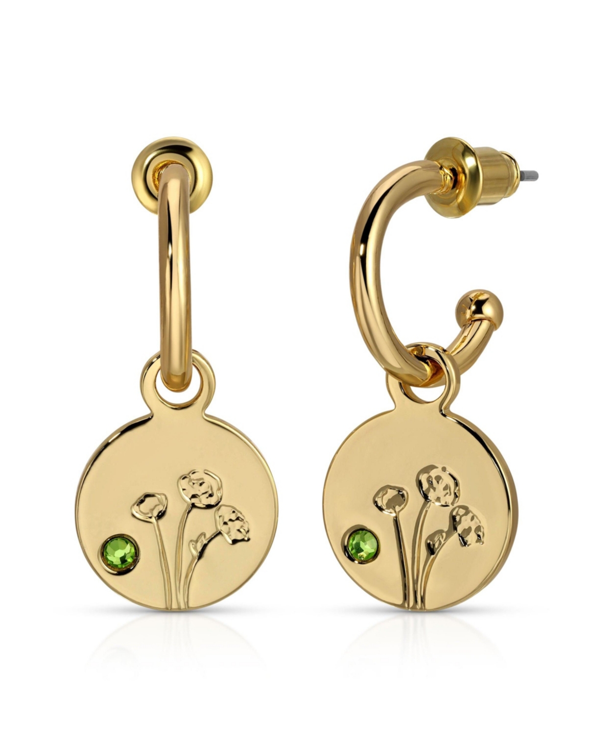 Click here for Lucky Feather Birth Month Flower Earrings prices