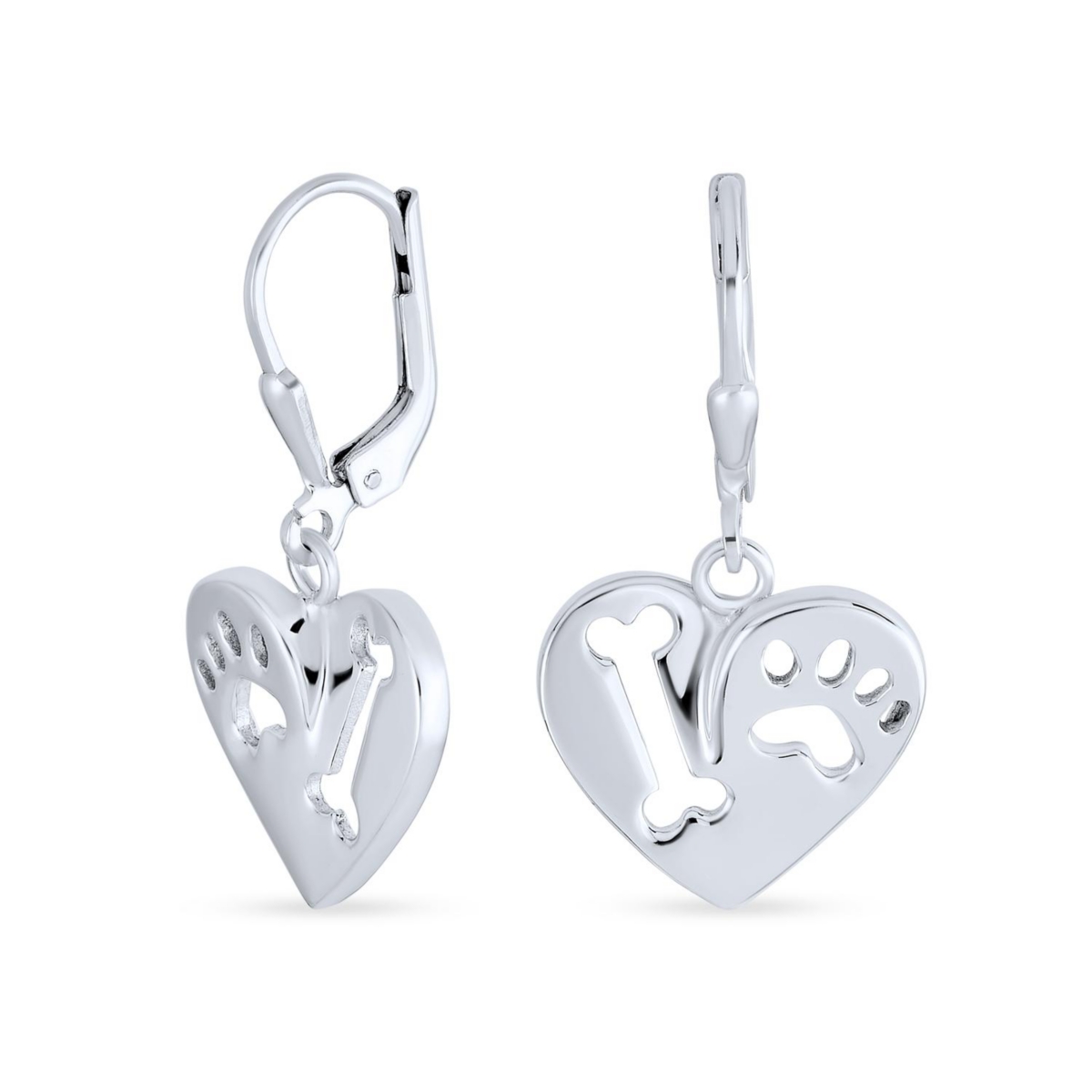 Click here for Bling Jewelry I Love My Dog Heart Shape Cut Out Pu... prices