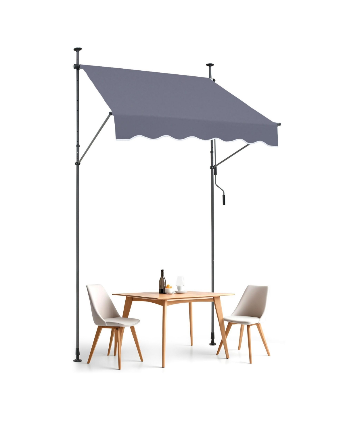 Click here for Mecale 59 x 47" Retractable Patio Awning  Man... prices